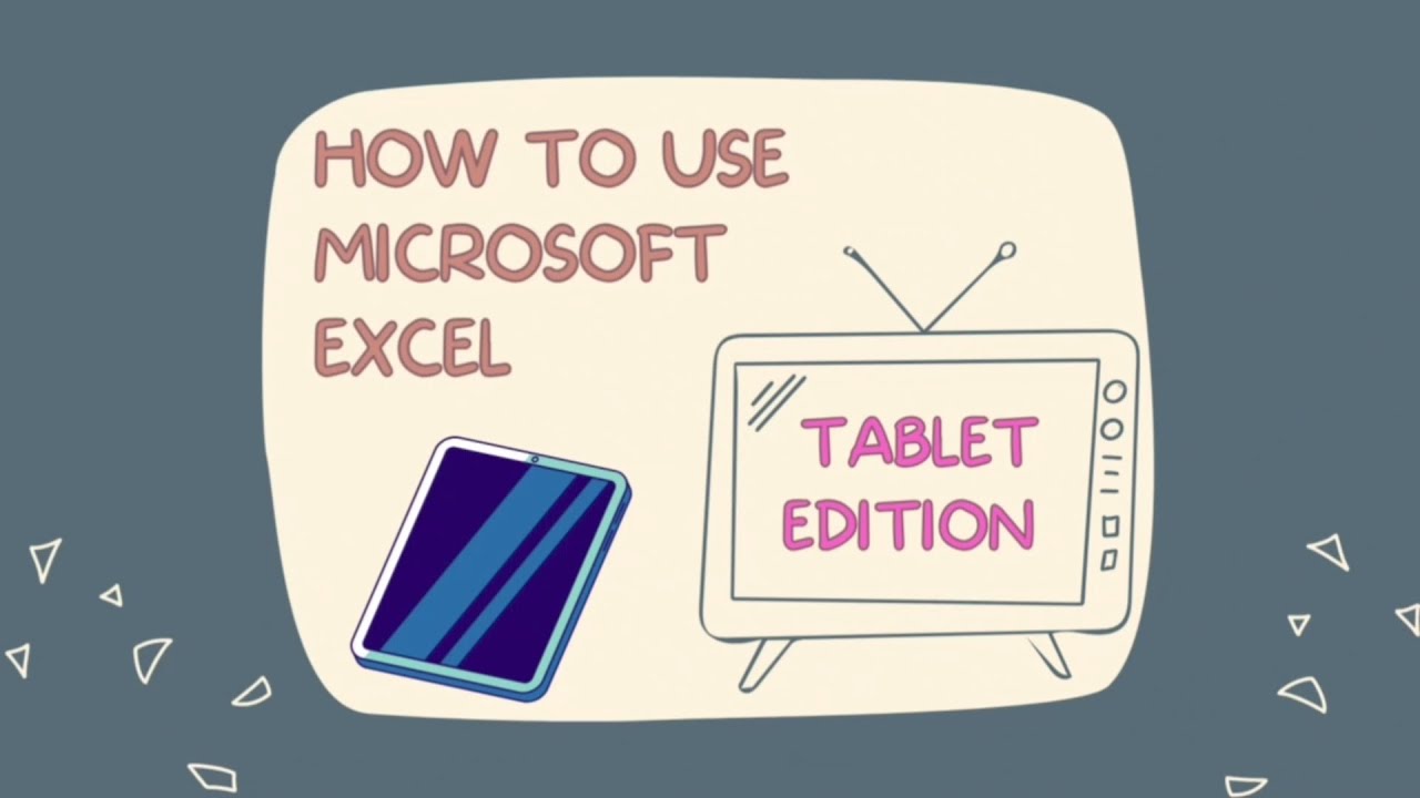 How to Use Microsoft Excel on Tablet | CSC098 CSR Assignment - YouTube