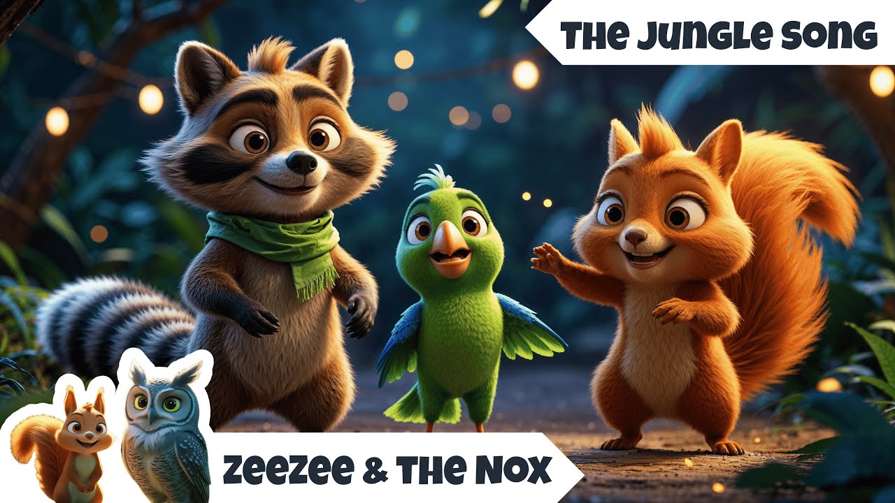 The Jungle Song | ZeeZee and Nox Lullaby for Kids | Bedtime Rhymes ...