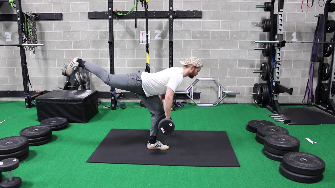 Unilateral Hip Hinge Variations - YouTube