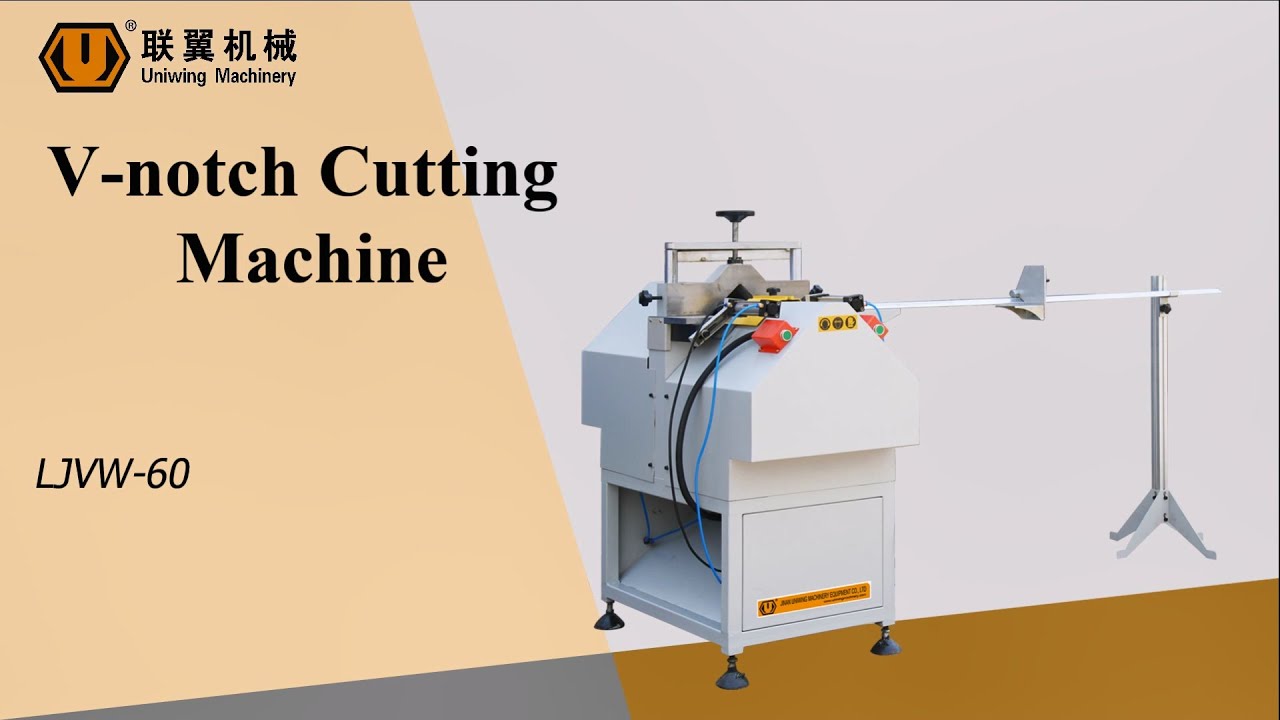 P020401 LJVW-60 V notch Cutting Machine - YouTube