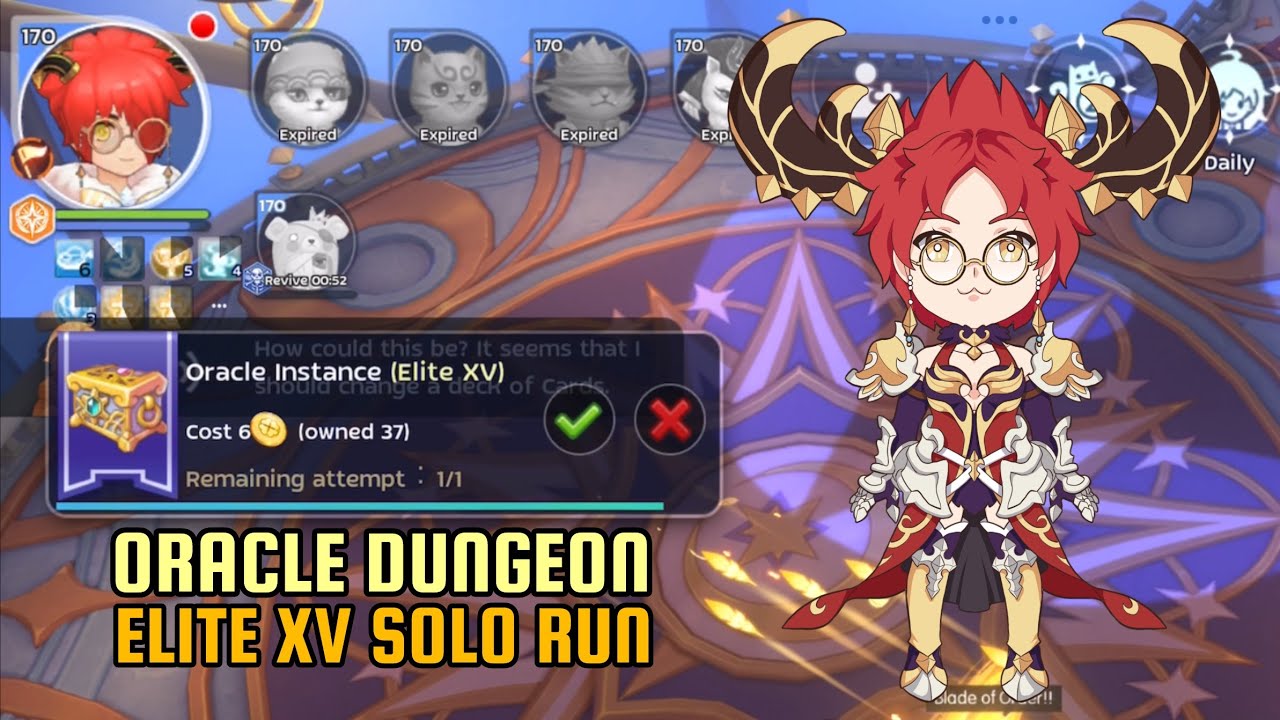 [Ragnarok M] Rathgricy Solo Oracle Dungeon Elite XV (15) - YouTube