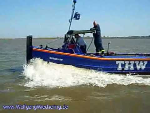 Schubboot (M-Boot) THW Nordenham - YouTube