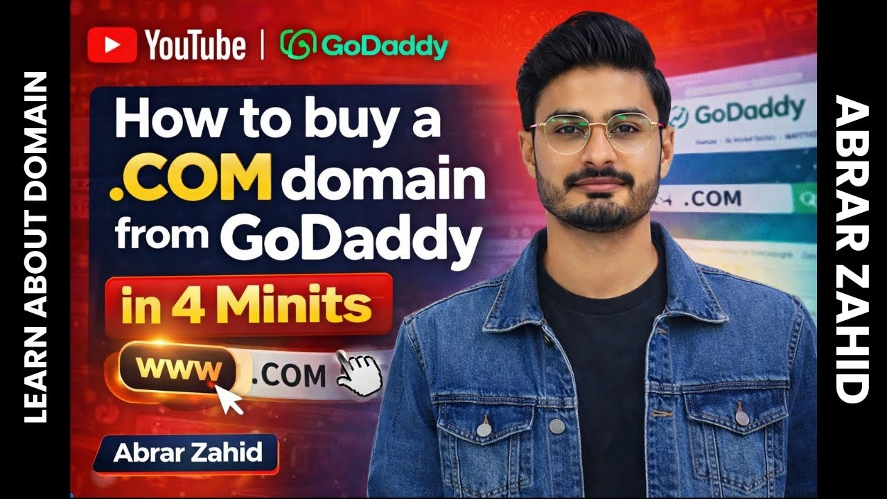 How to Buy a .Com Domain from GoDaddy in 4 Minutes | Step by Step Guide ...