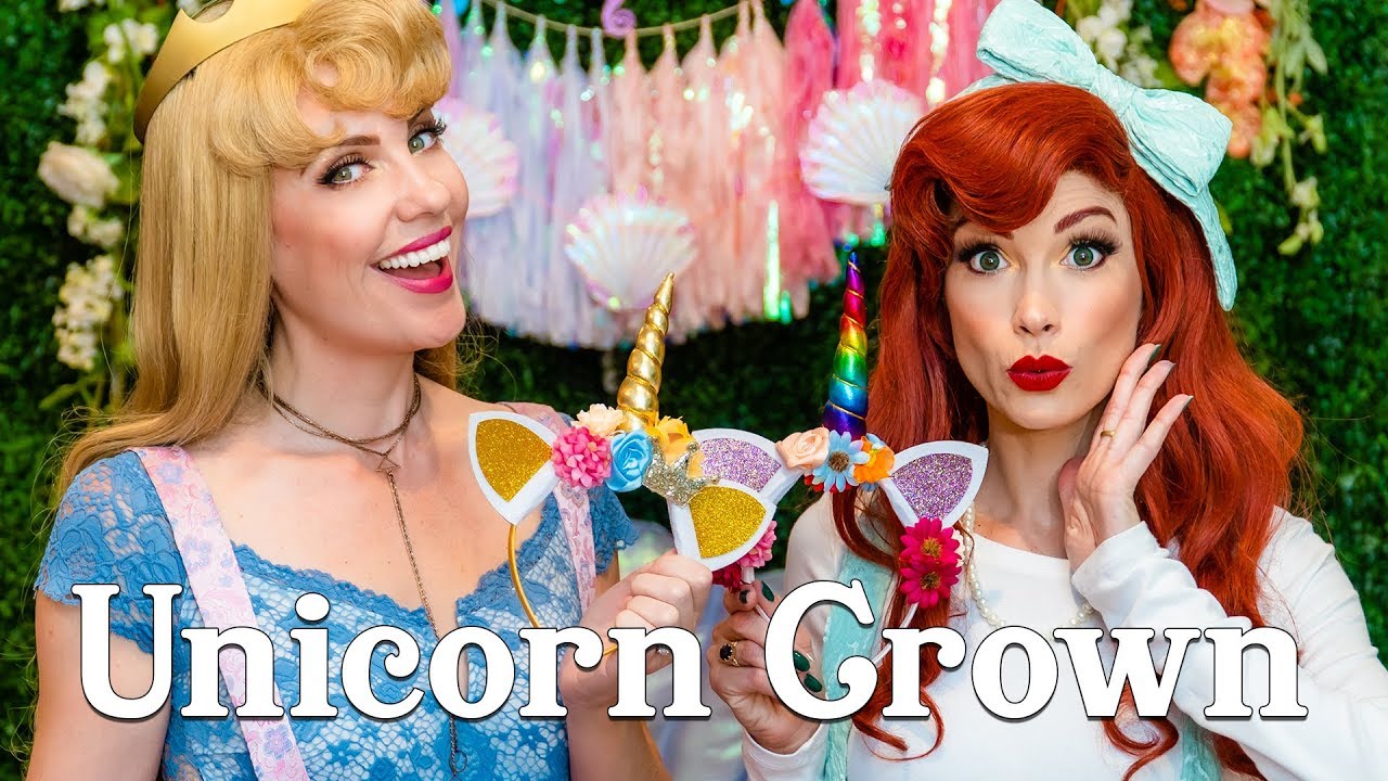 Crafting with Princesses - Unicorn Crown - YouTube