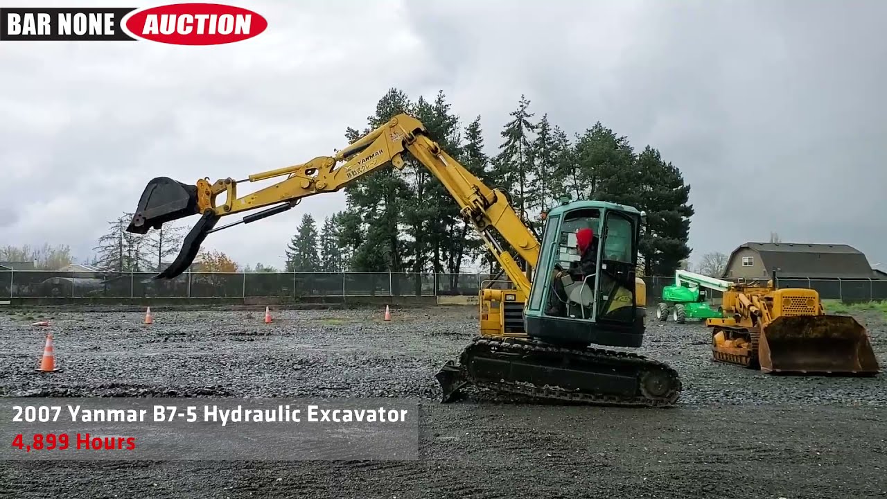 2007 Yanmar B7-5 Hydraulic Excavator - YouTube