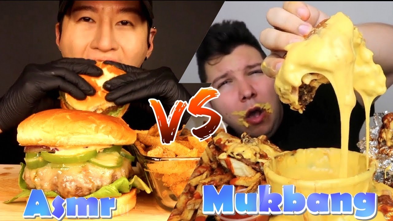 MUKBANG VS ASMR (messy eating ) - YouTube