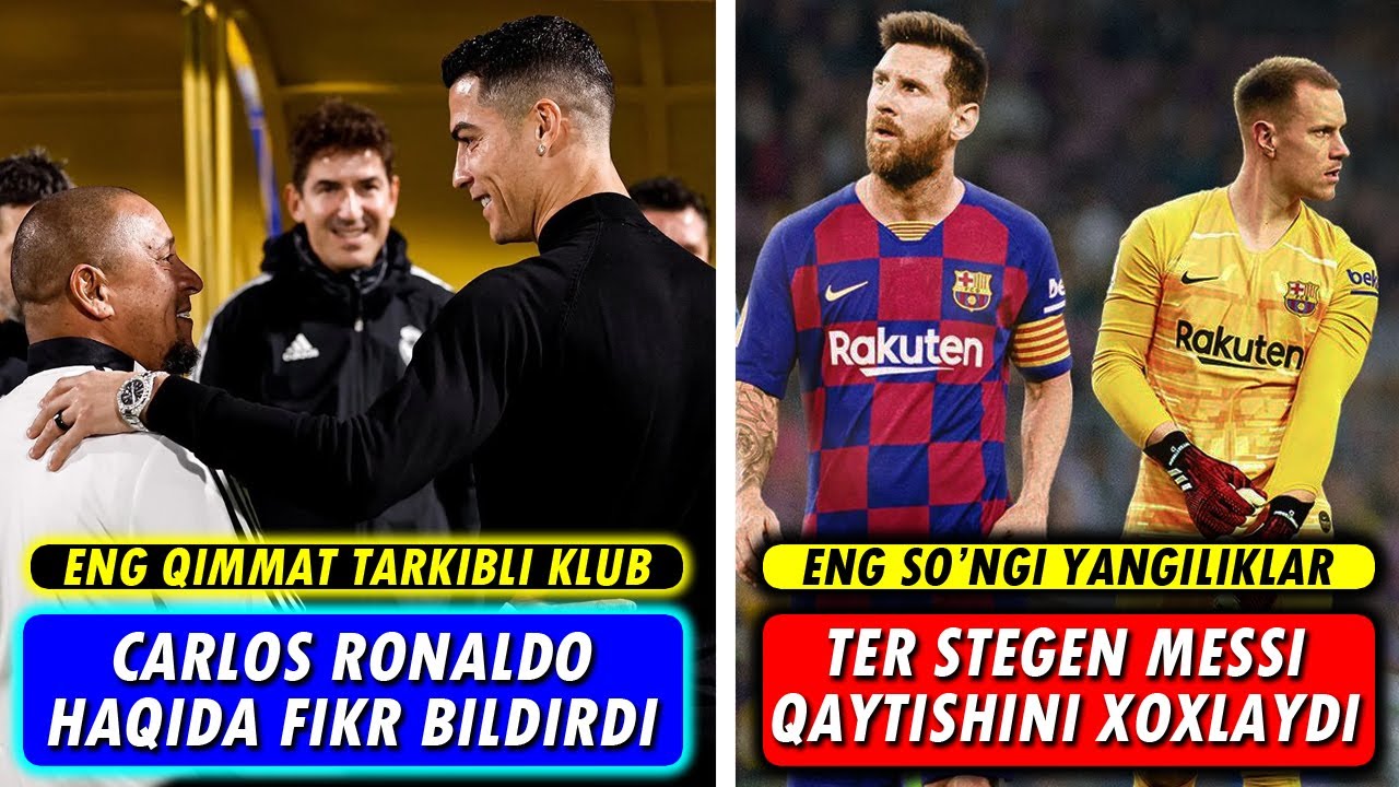 CARLOS RONALDO HAQIDA FIKR BILDIRDI TER STEGEN MESSI QAYTISHINI ...