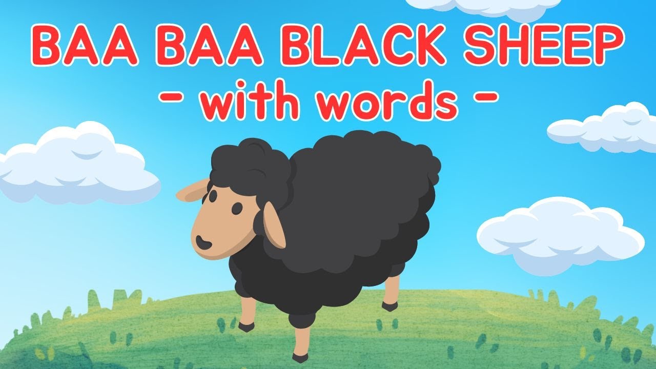 Baa Baa Black Sheep song with words - YouTube
