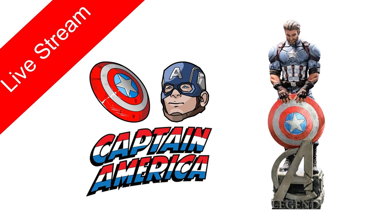 Creative Stream #28 - Painting Captain America for a friend - YouTube