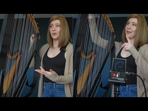 How I tune my electric lever harp - YouTube