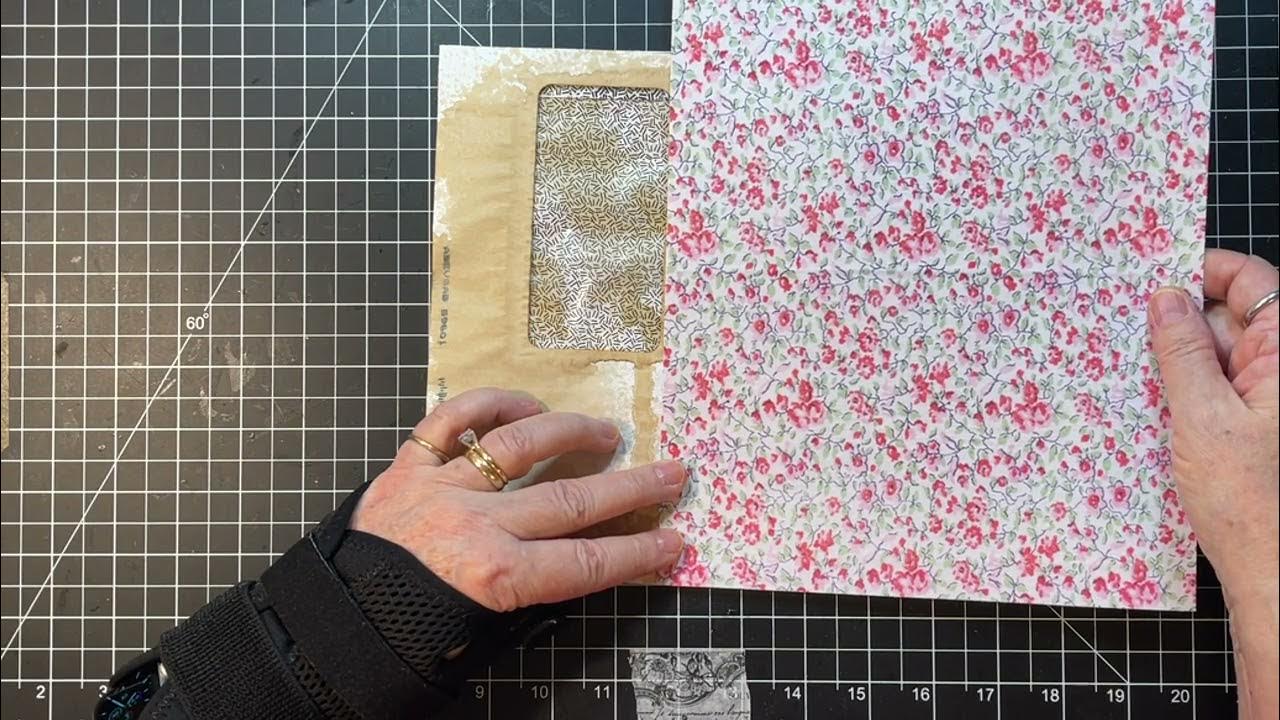 Unique Pages Continued & Pattern Tissue Tri-Fold Journal Card - YouTube