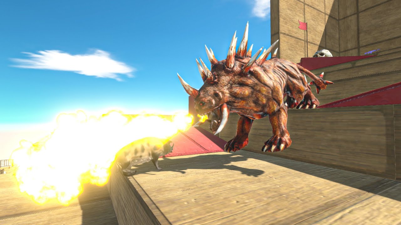 ⚡FPS PERSPECTIVE⚡HELLHOUND DEATH RUN⚡- Animal Revolt Battle Simulator ...