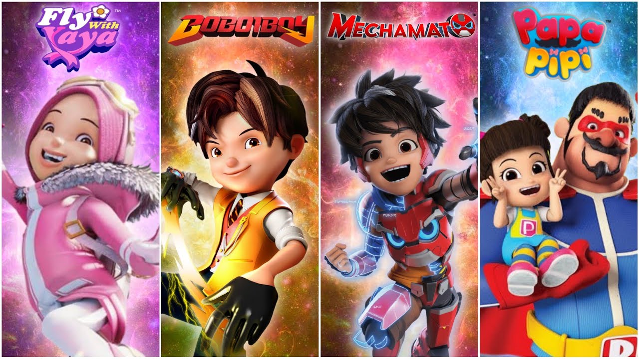 Animasi Baru Power Sphera Univese Selain BoBoiBoy, Mechamato, Papa Pipi ...