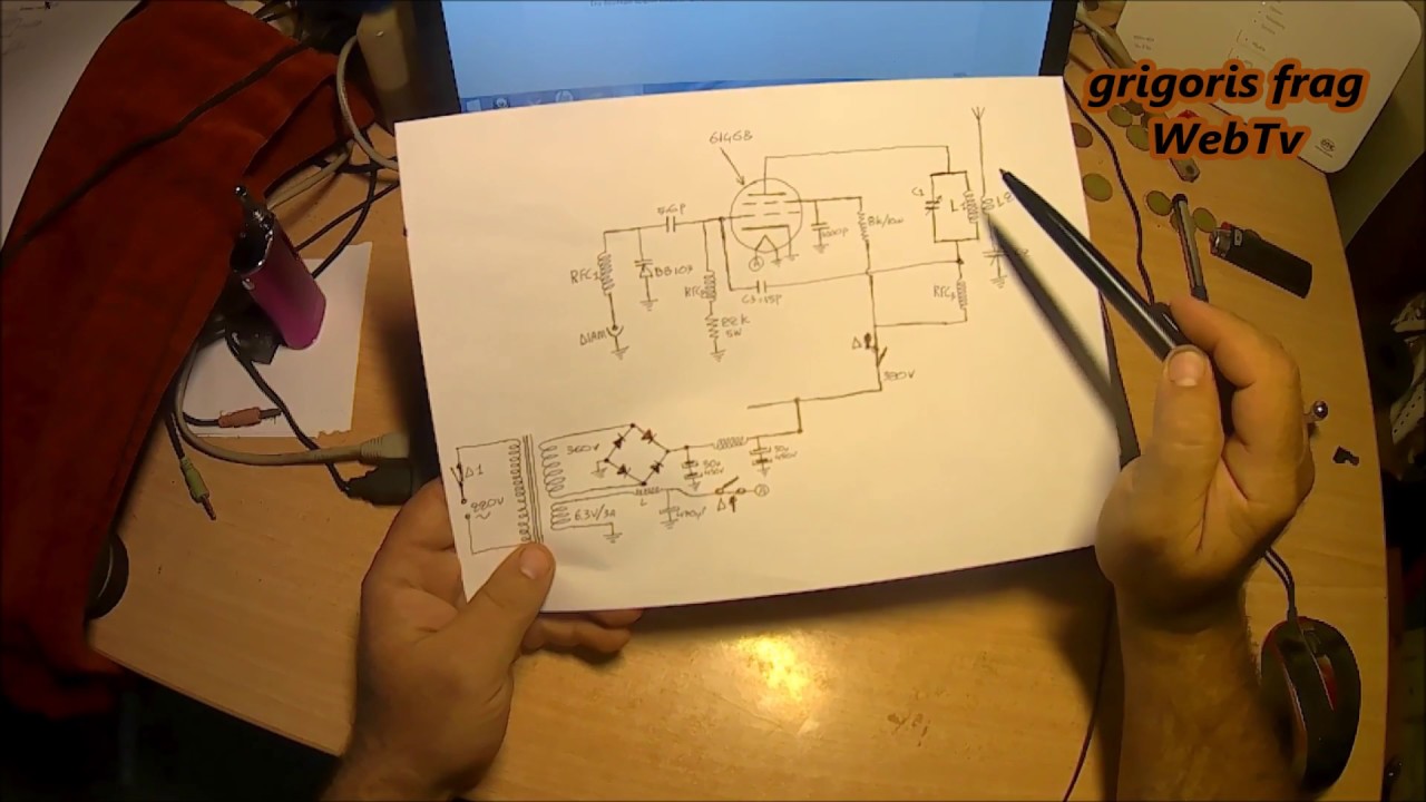 Πομπός fm 30w με την 6146B - YouTube