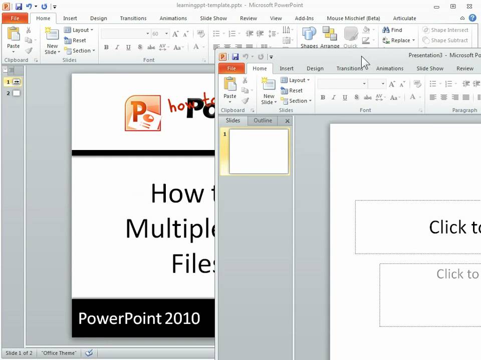 How to work with PowerPoint 2010 files using multiple monitors and the ...
