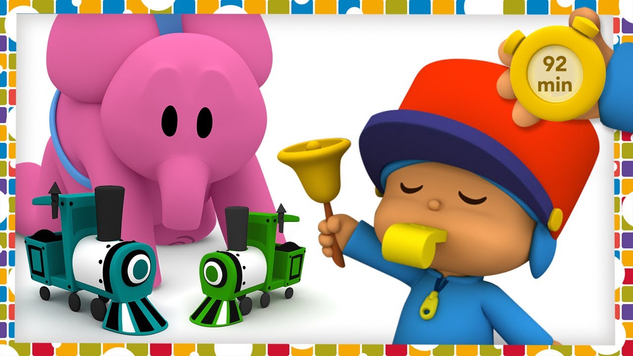 🚂 POCOYO AND NINA - Play with Toy Trains [92 min] | ANIMATED CARTOON ...