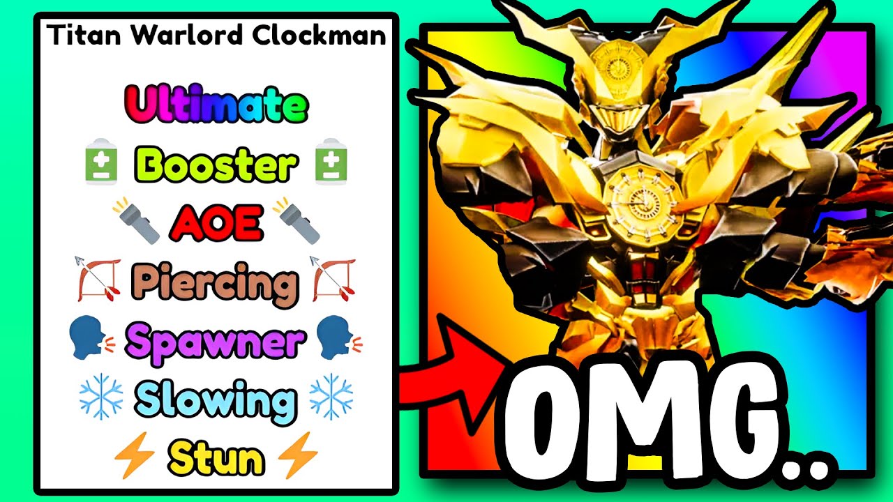 NEW ULTIMATE TITAN WARLORD will END TOILET TOWER DEFENSE... - YouTube