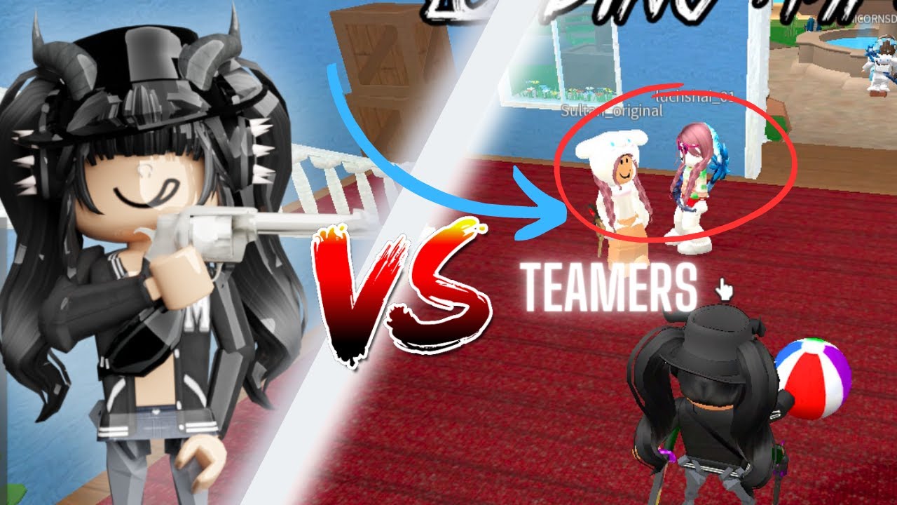 BEATING TEAMERS IN MM2 (Murder Mystery 2) - YouTube