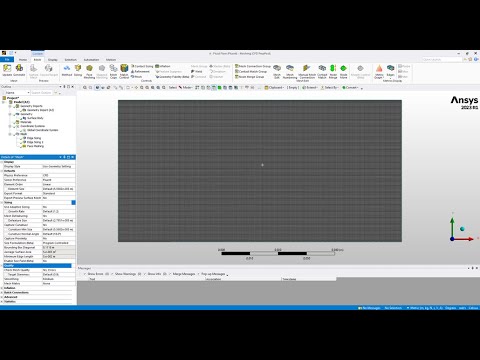 Ansys Mapped Face Meshing of a 2D Dam Model | Quadrilateral Mesh ...