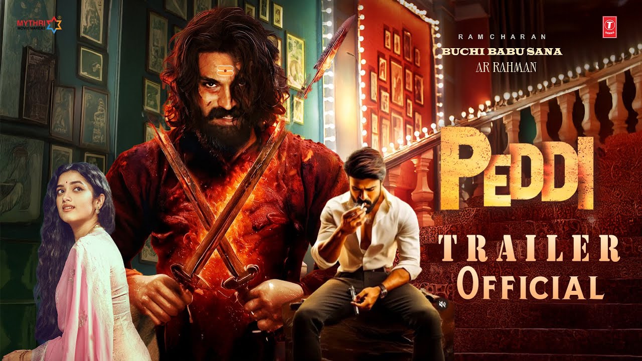 Peddi Movie - Trailer (Telugu) | Ram Charan | Janhvi Kapoor | A R ...