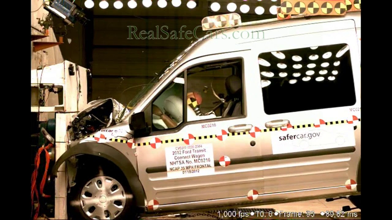 Fort Transit Connect (2012) Crash Tests (Side-Pole, Front, Side) - YouTube