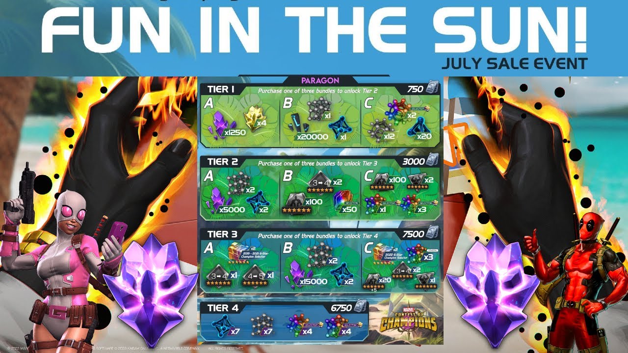 INSANE Fun in the Sun | Account Changing July Sale | 3 7 ⭐ | 8 Abyss 6 ...