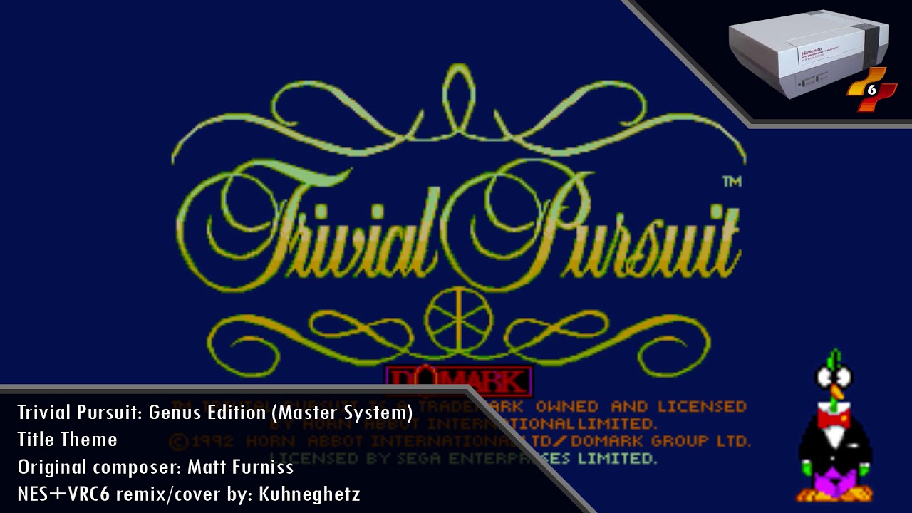 [NES+VRC6 Remix] - Trivial Pursuit (SMS) - Title Theme - YouTube