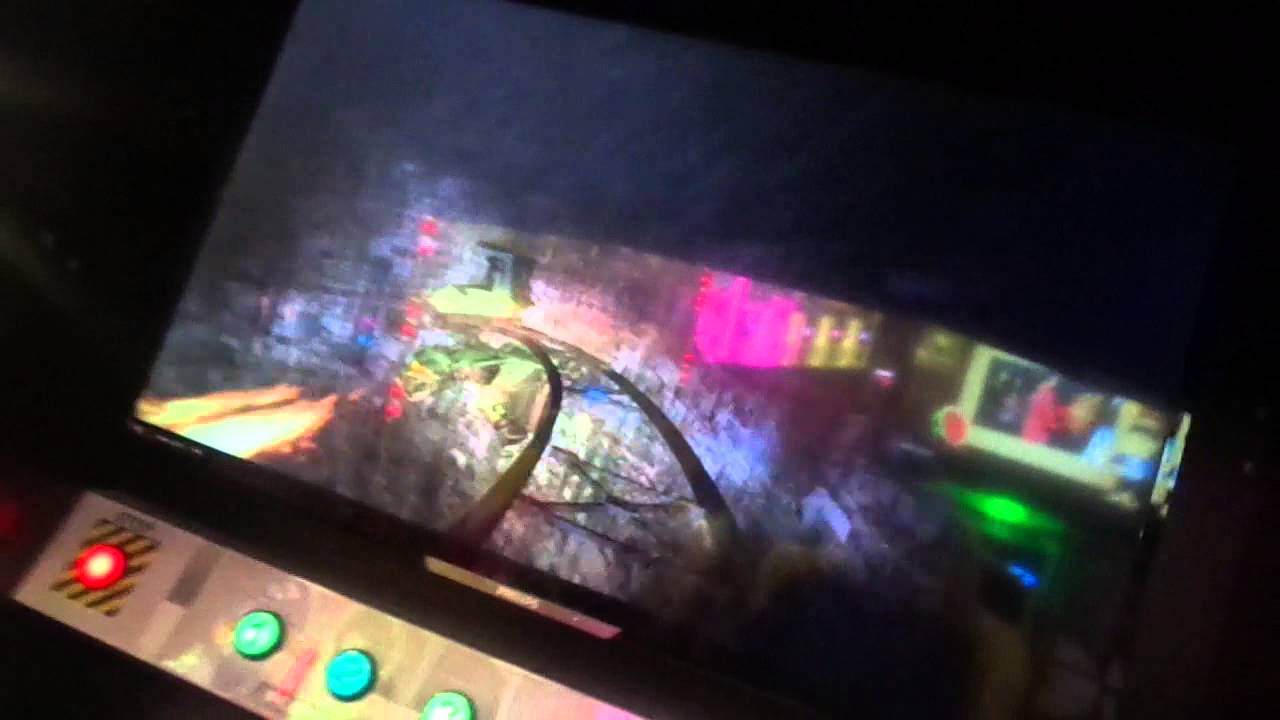 Riding on a Arcade Roller coaster ride Called Typhoon - YouTube