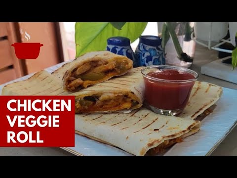 Chicken Veggie Rolls l Roti Rolls by (Cooking with Asifa)💥💥💥🔥🔥🔥🍔🌮🌮 ...