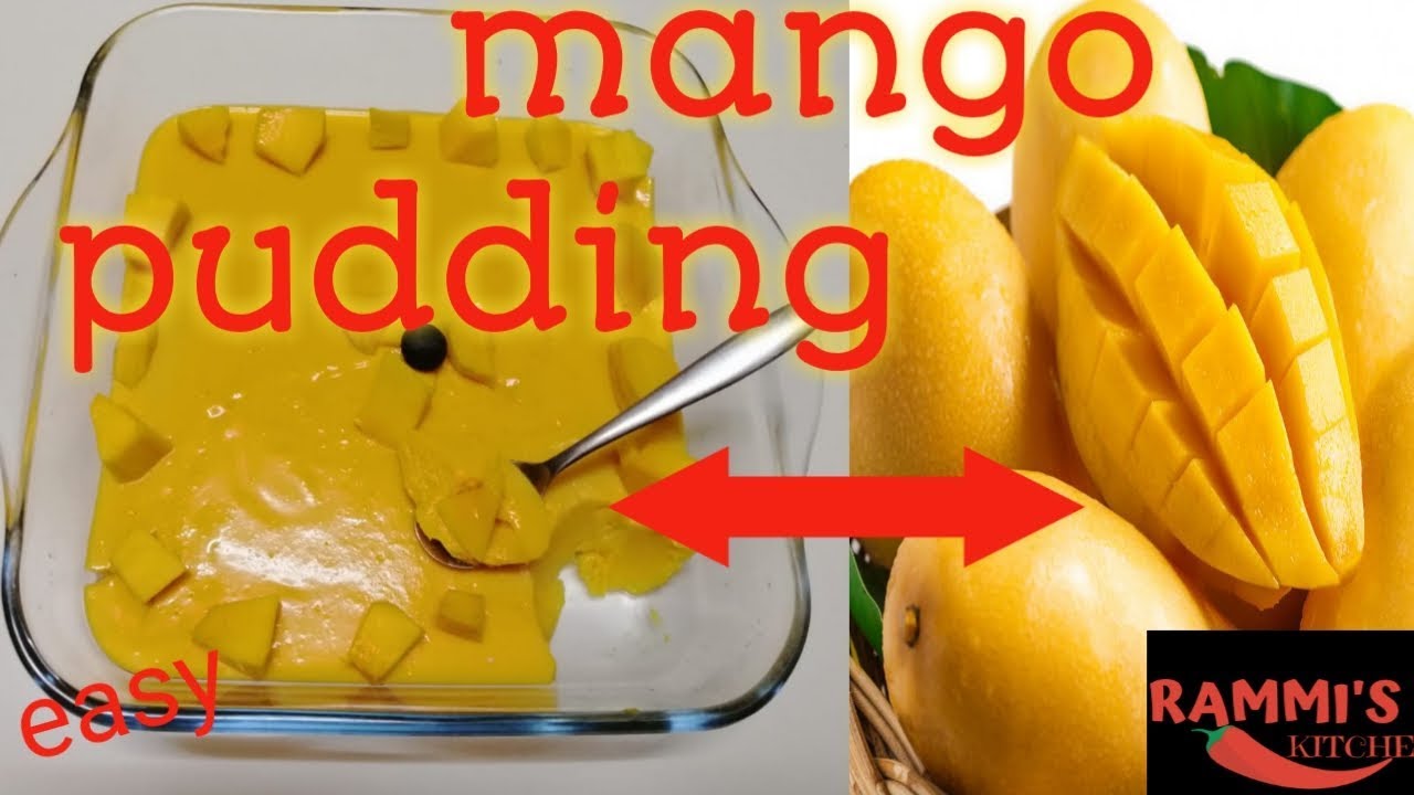 Mango puddingll Simple mango pudding - YouTube