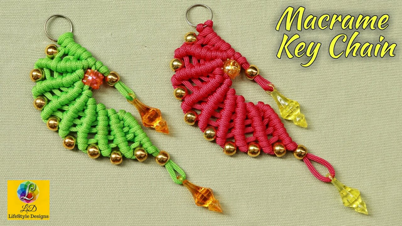 Super Easy Paracord Lanyard Keychain | How to make a Paracord Key Chain ...