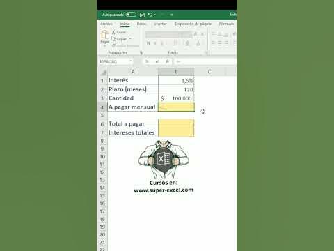 SIMULAR PRÉSTAMO en EXCEL #excel #superexcel #cursoexcel #excelgratis #tutorial - YouTube