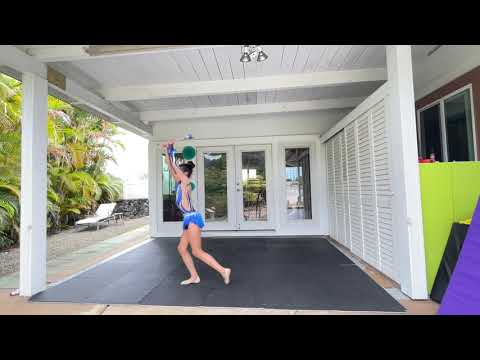 Rhythmic gymnastics competition Kayley Yu 10 years old club routine Heymo 2021