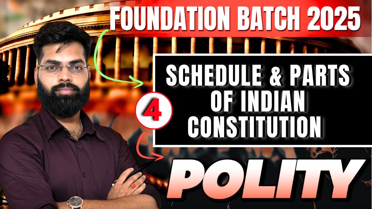 Schedule and Parts of Indian Constitution: Polity By Nikhil sir⚡️ ...