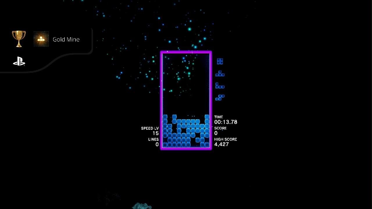 Tetris Effect: Connected gold mine PS4 - YouTube
