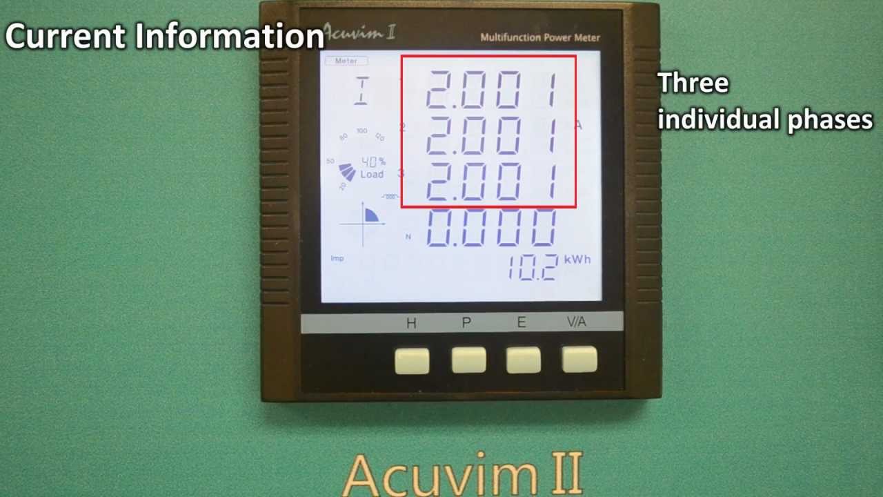 How to Read Voltage and Current from Acuvim II Series Multifunction ...