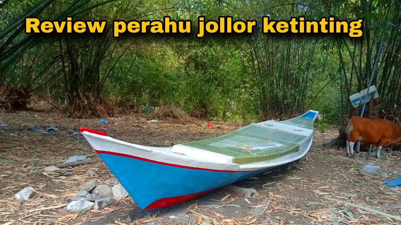 Review perahu fiber jollor mesin ketinting - YouTube