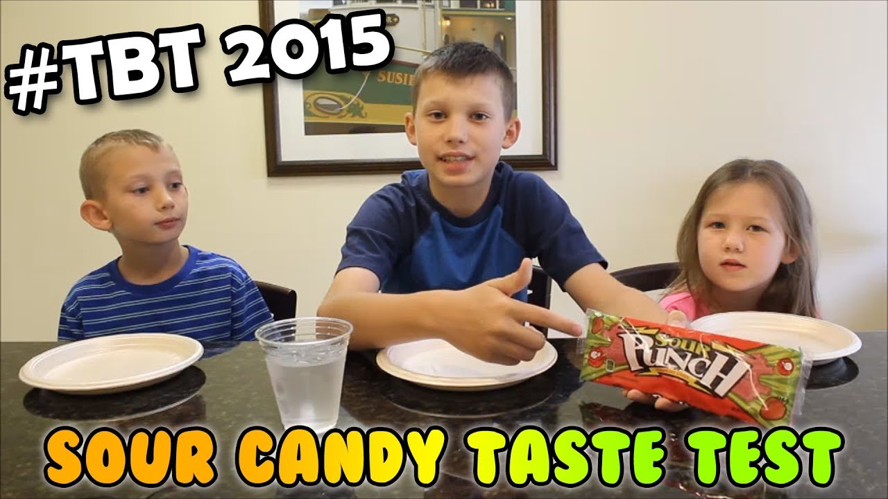 SOUR CANDY TASTE TEST CHALLENGE #ThrowbackThursday #TBT from 2015 - YouTube