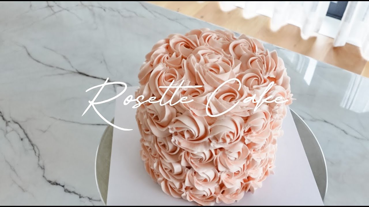 Rosette Cake 🎂💓 Buttercream Piping Video | Little Blush Cakes - YouTube