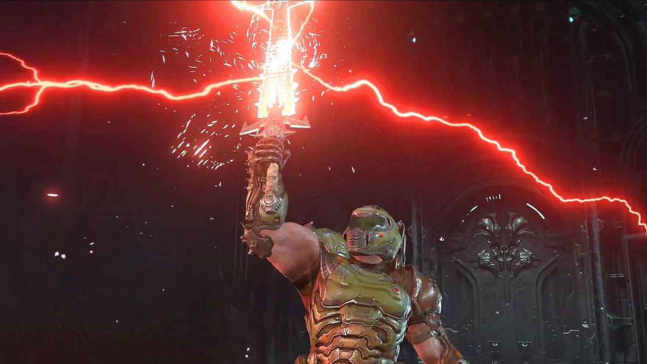 DOOM ETERNAL - Creates The Crucible Sword + The Crucible gameplay - YouTube
