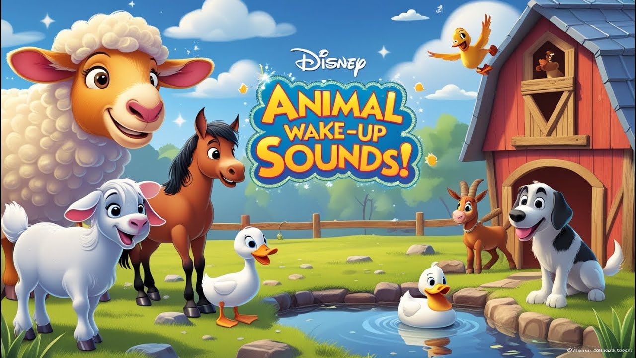Animal Wake-Up Song | Fun Farmyard Animal Sounds for Kids animal wake ...