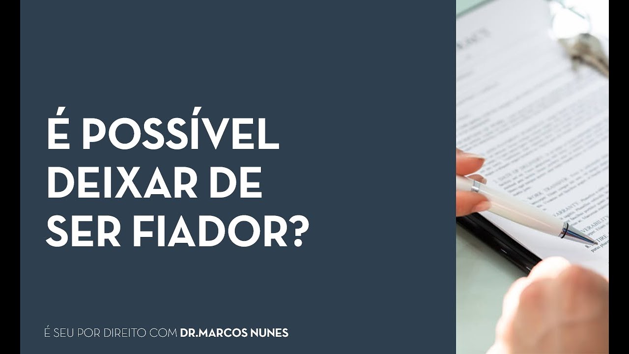 É possível deixar de ser fiador? - YouTube