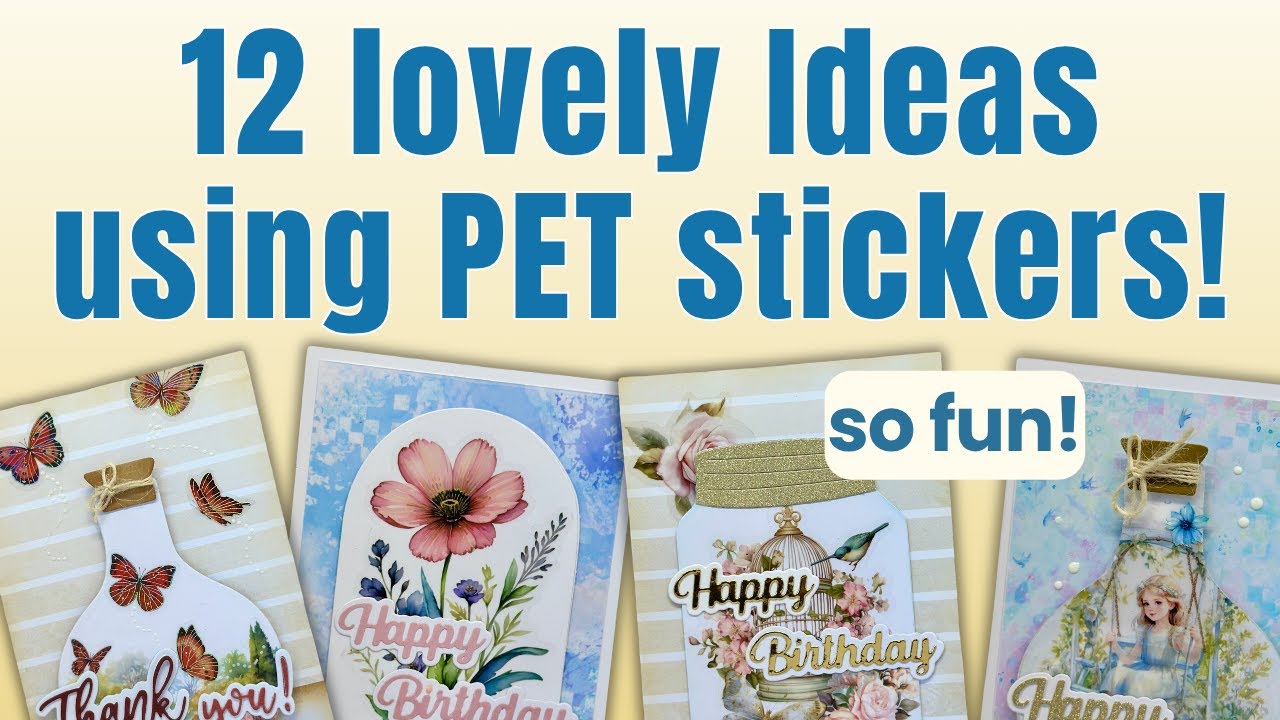 SO MUCH FUN TO CREATE! DIY Easy Beautiful handmade birthday greeting ...