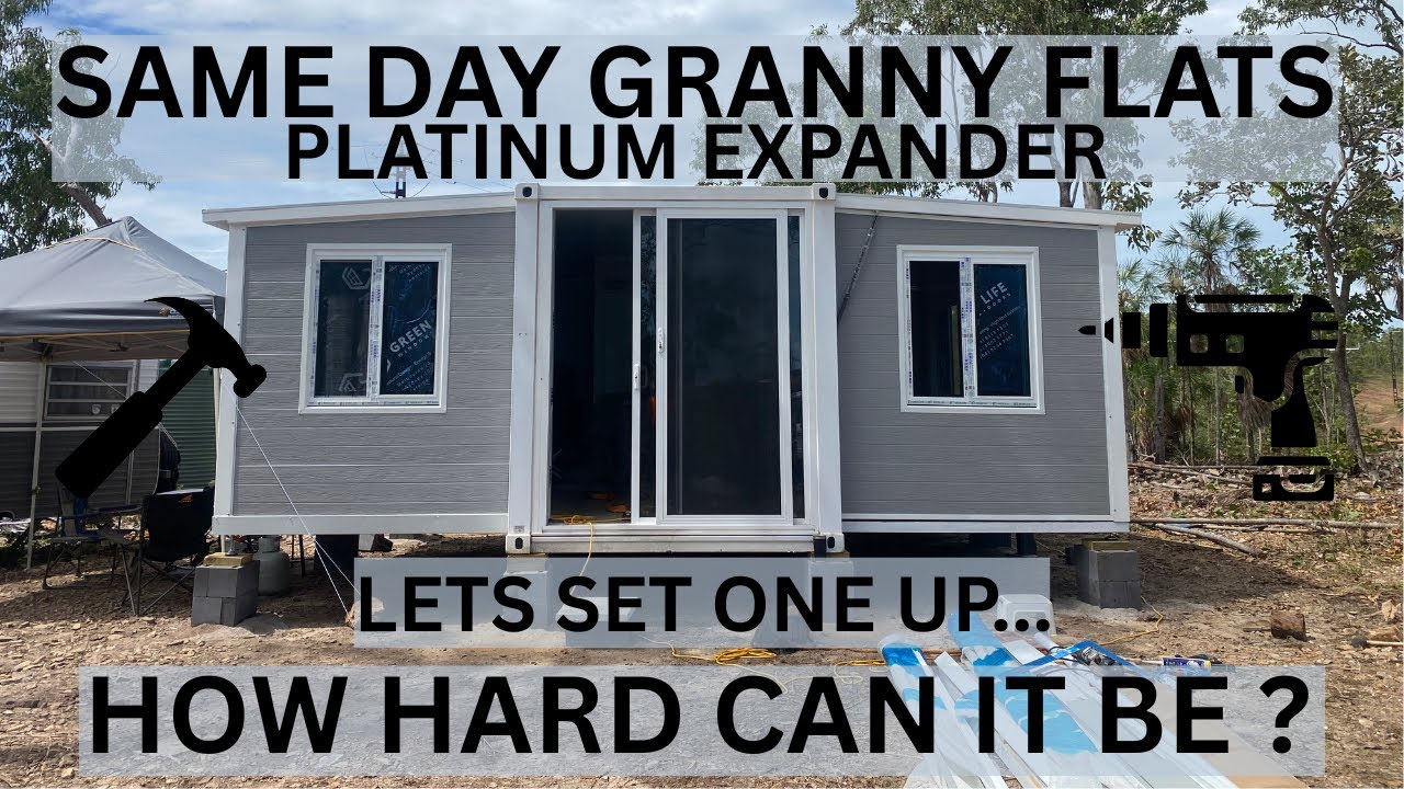 Same Day Granny Flats PLATINUM EXPANDER. Lets set one up! - YouTube