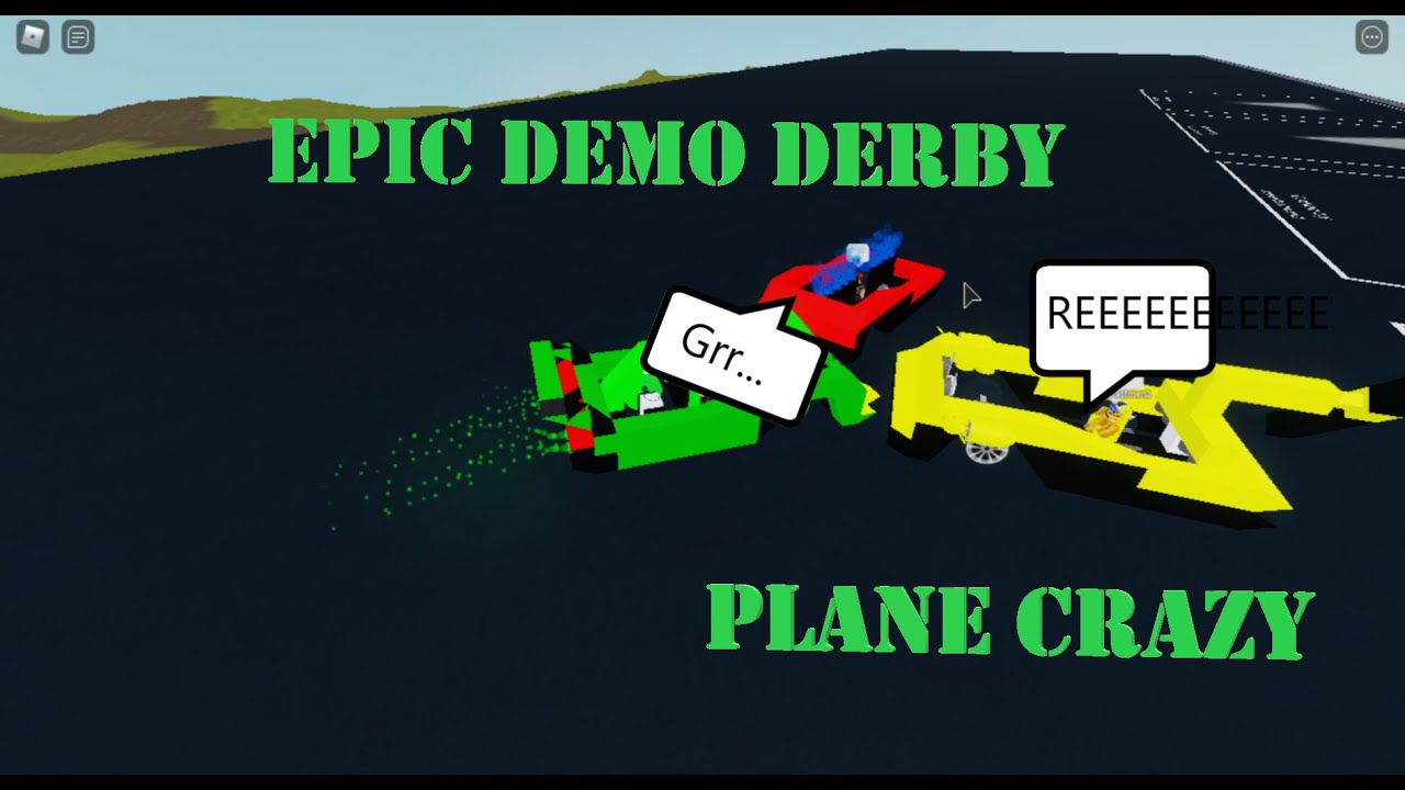 EPIC DEMO DERBY! | Plane Crazy Roblox - YouTube