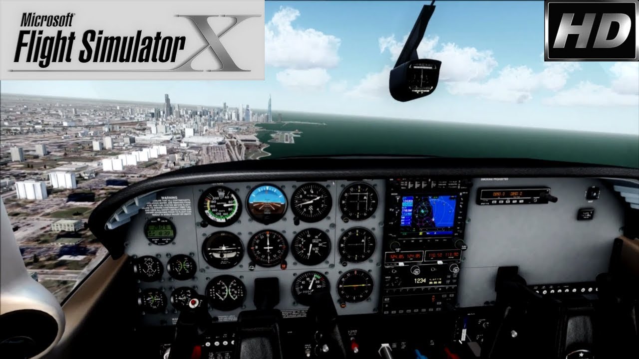 FSX HD - Aerosoft Meigs Field landing - YouTube
