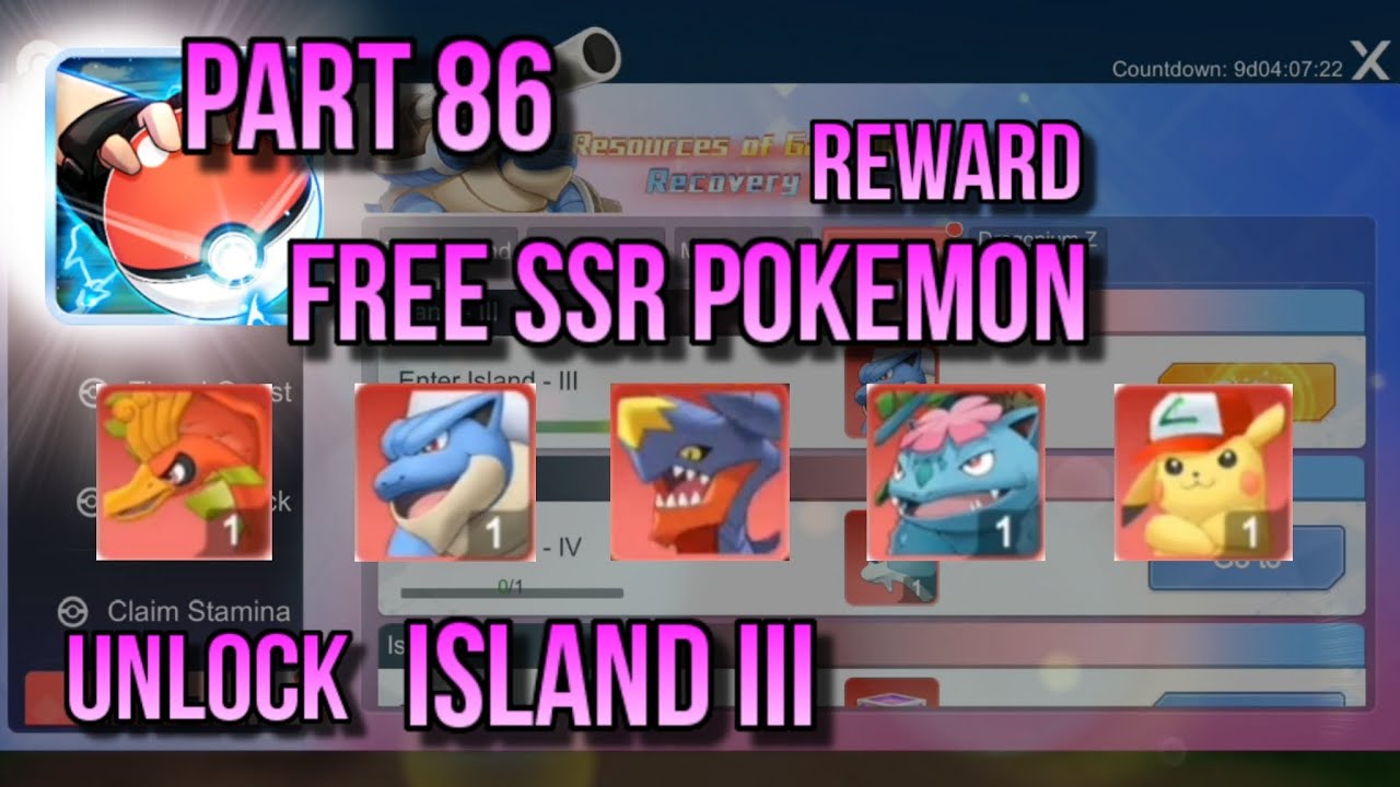 POKEVERSE WORLD GAMEPLAY PART 86 : FREE SSR POKEMON, UNLOCK ALL ISLAND ...