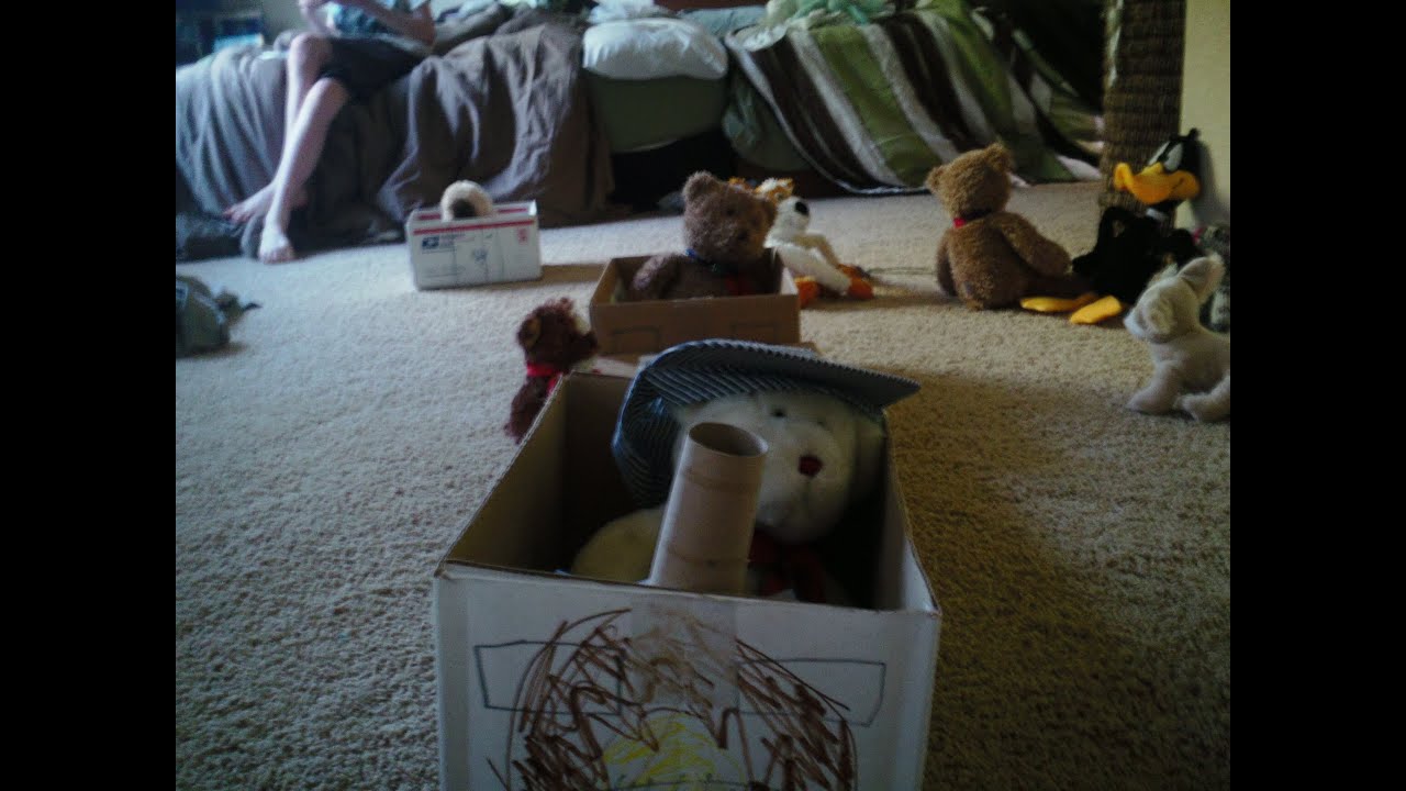 Stuffie Bear Works on the Railroad - YouTube