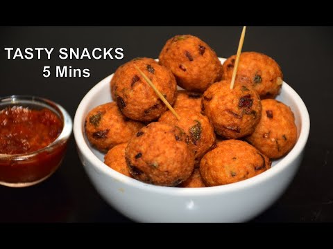 Easy Snacks at Home | Rice Snacks Recipes | Rice Pakora | Leftover Rice ...