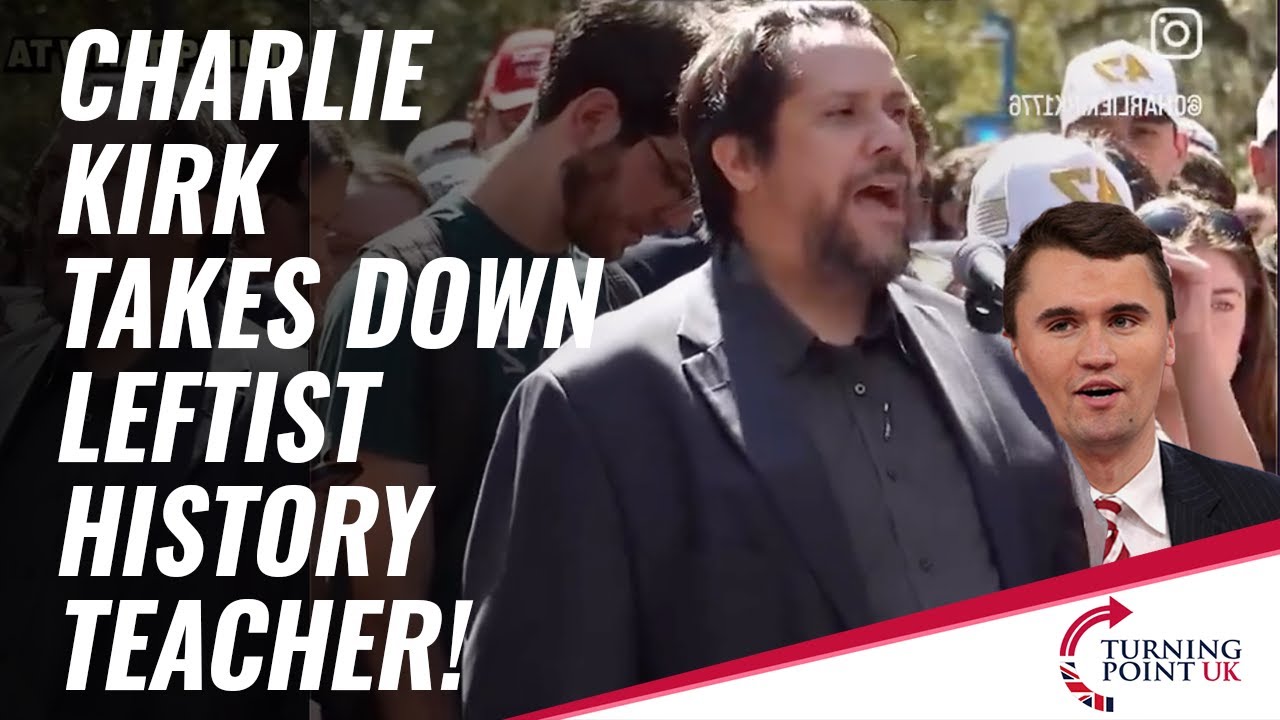Charlie Kirk Takes Down Leftist History Teacher! - YouTube